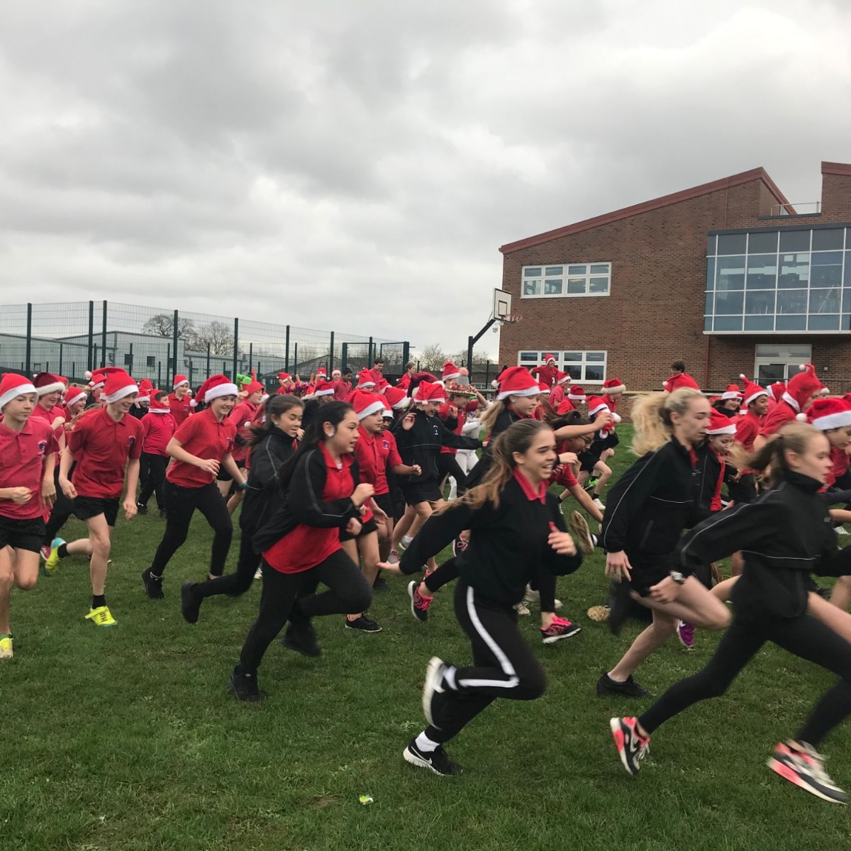 Esher Church of England High School - EHS Students run for Christmas Fun