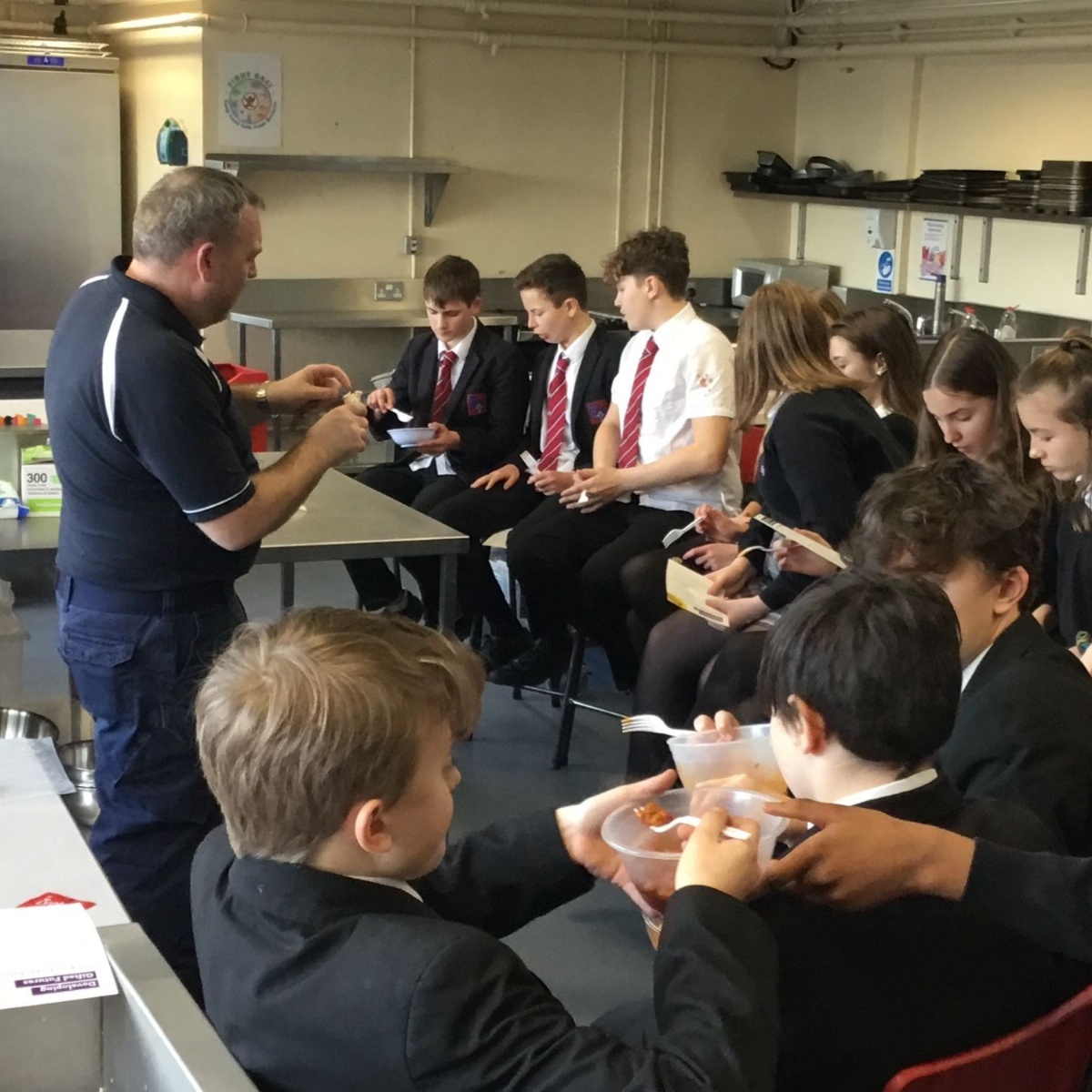 Esher Church of England High School - Royal Navy chefs teach EHS ...