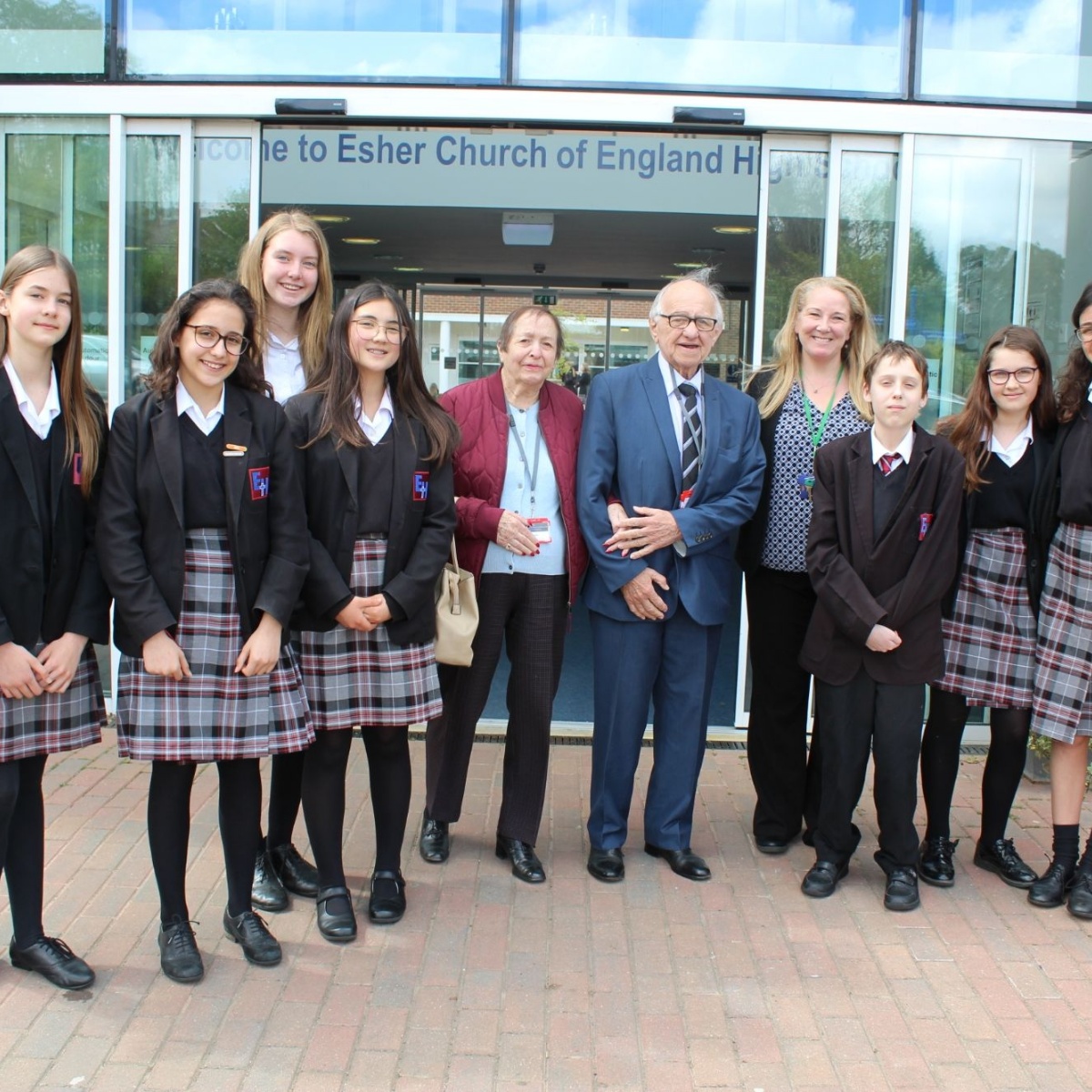 Esher Church of England High School - Year 9 Students welcome Holocaust ...